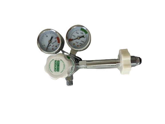 Revised Brass Bullnose Double Gauge Regulator with Oxygen Gauge and ...